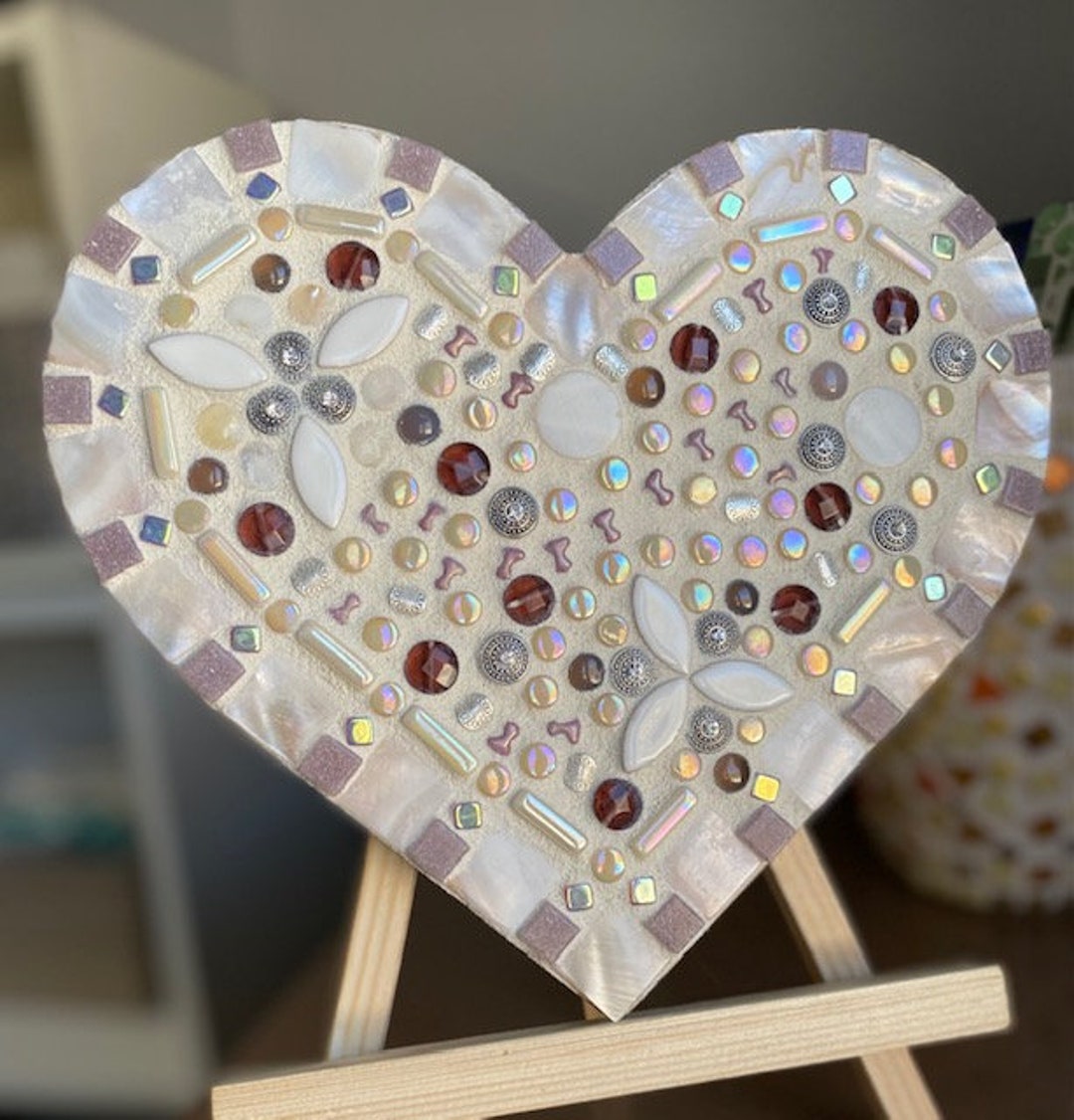 Mosaic Wall Heart Art - Etsy