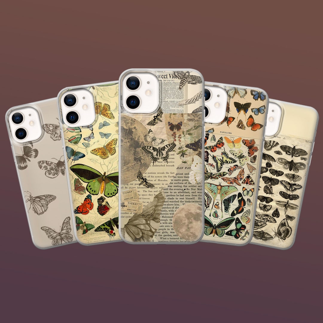 Bugs Beetles Phone Case Vintage Insects Cover for iPhone 16, 15, 14, 13 ...