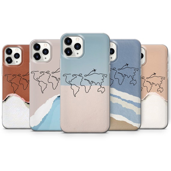 World Map Phone Case Traveler Iphone Case for Iphone 14 13 - Etsy UK