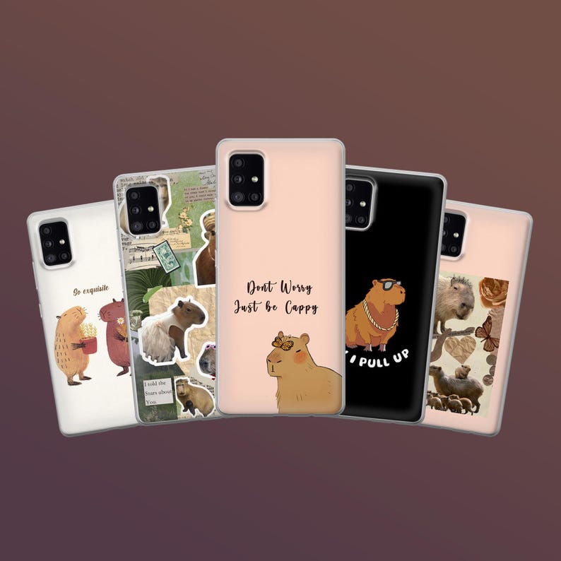 Capybara Cute Handyhülle Cappy Animal Cover für iPhone 16, 15, 14, 13 ...