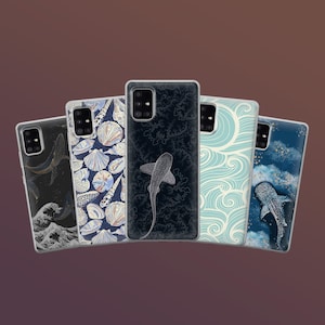 Whale Shark Phone Case Seashell Nautical Cover for iPhone 17, 16e, 15 ...