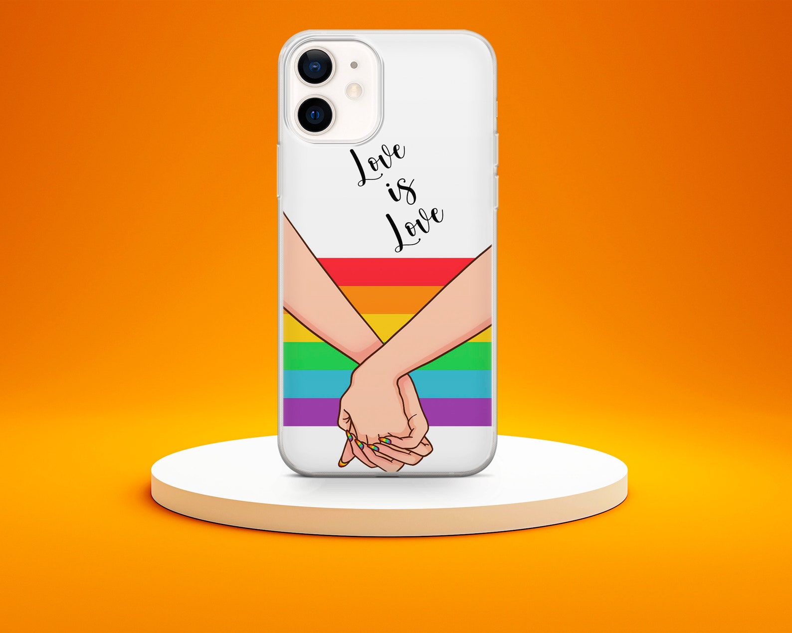 LGBT Love Phone Case Pride Flag Gay Iphone Cover for Iphone | Etsy
