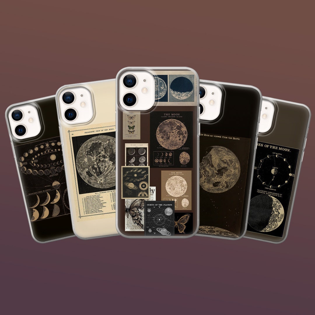 Moon Astrology Phone Case Witchy Vintage Cover for iPhone 16E, 16pro ...