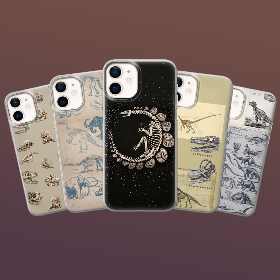 Prehistoric Fossils Phone Case Dinosaurs Cover for iPhone 17, 16pro, 15 ...