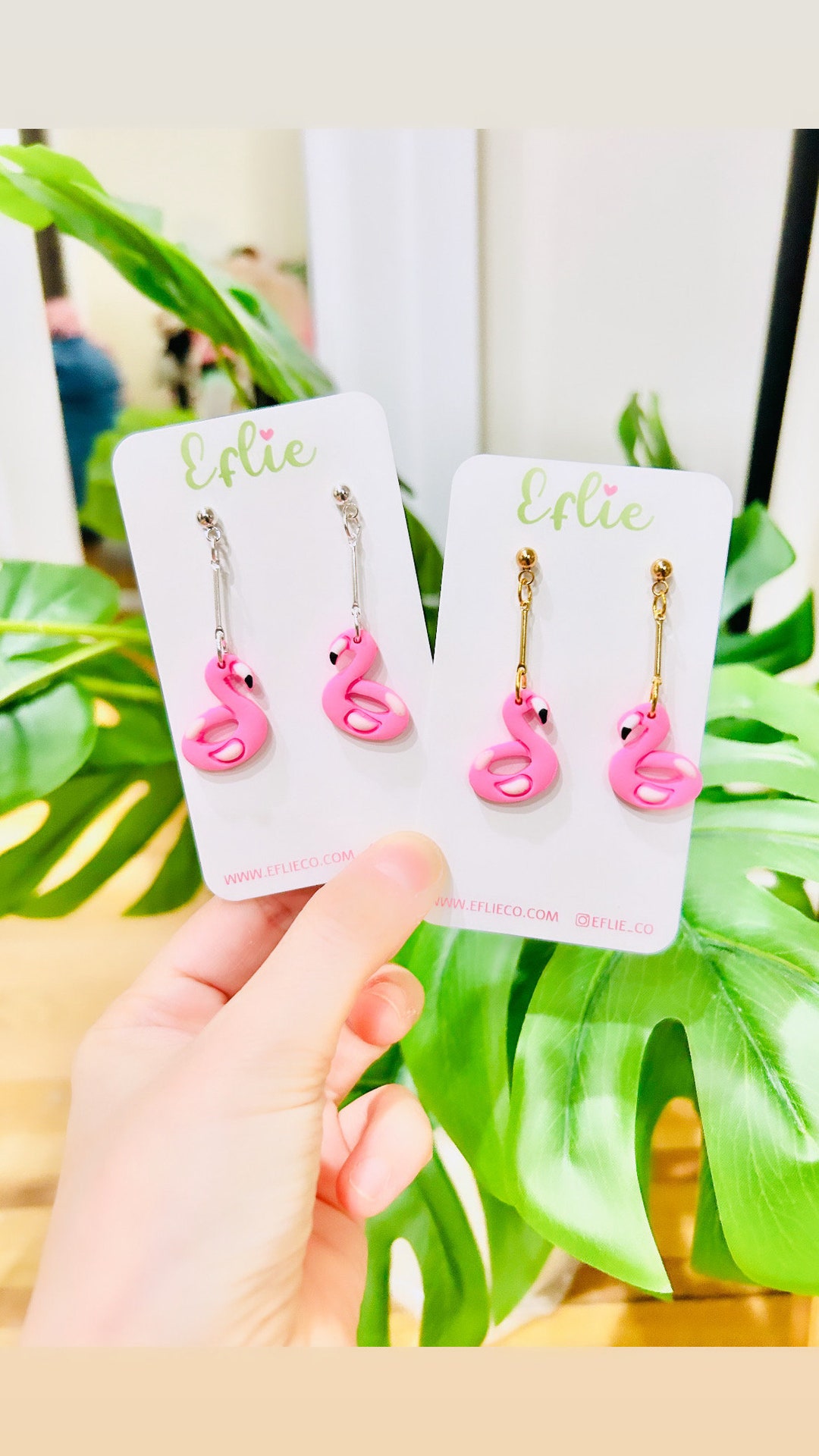 Pink Float Flamingos Inflatable Dangle Earrings | Animal Earrings ...