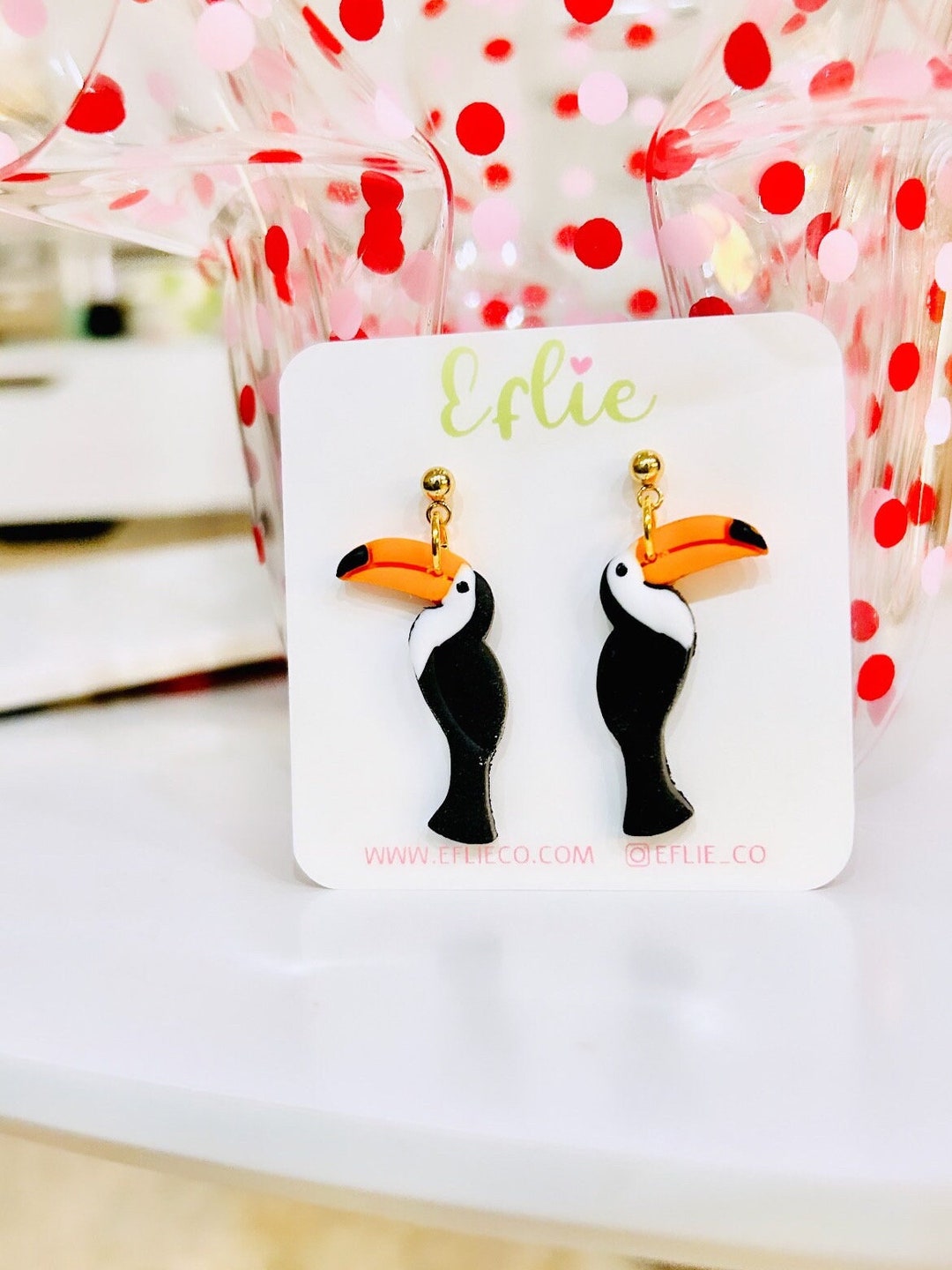 Toucans Earrings | Toucans Bird Lover Jewelry Danglings | Polymer Clay ...