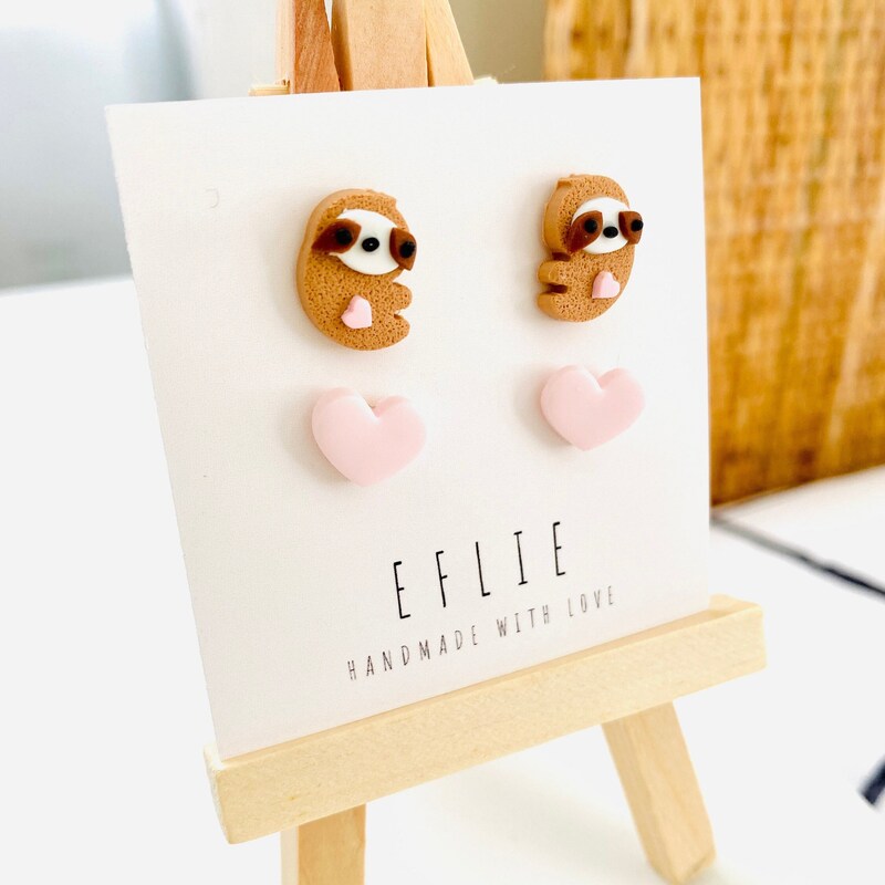 Sloth Earrings - Etsy