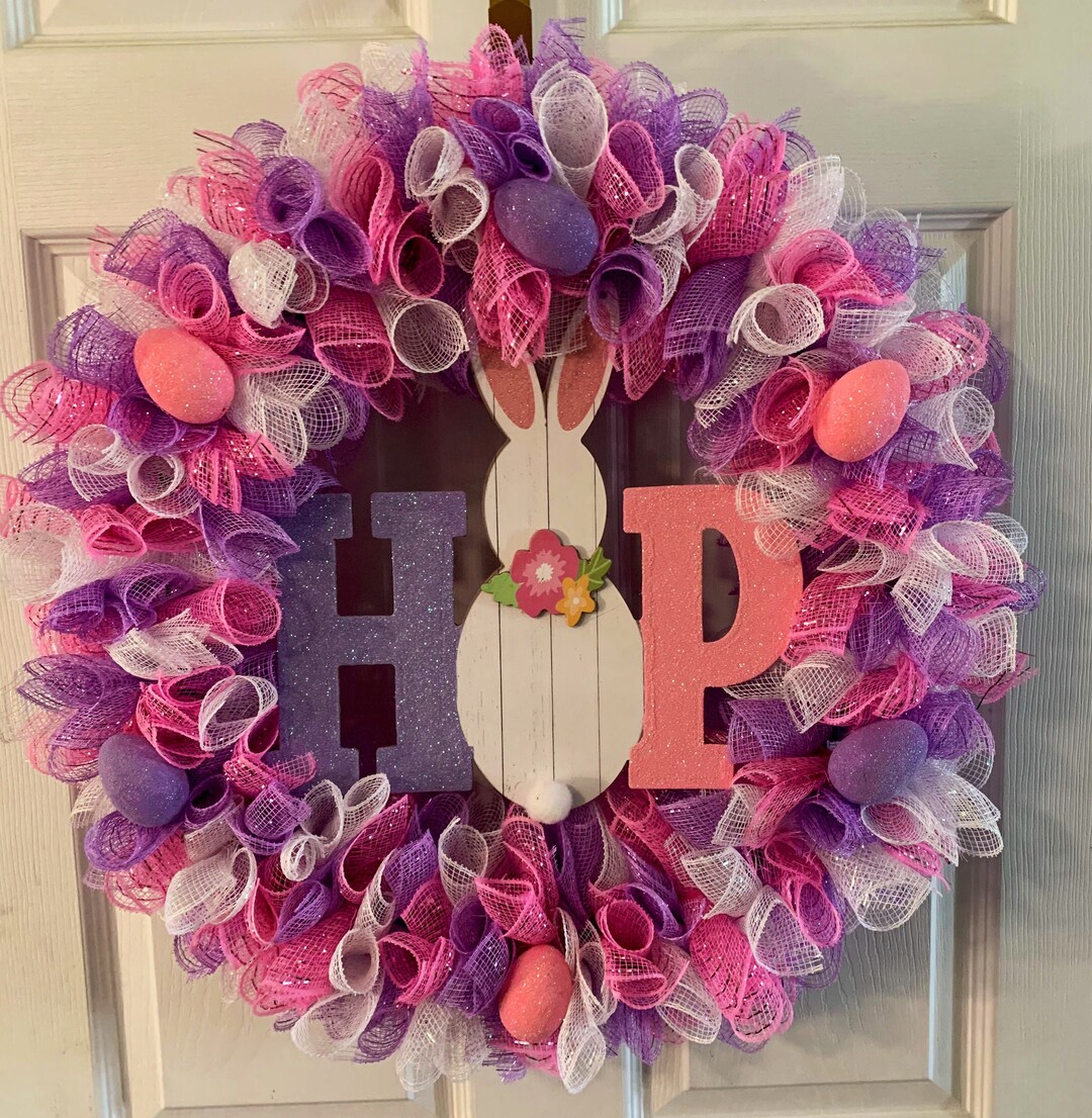 Easter Bunny Wreath - Etsy