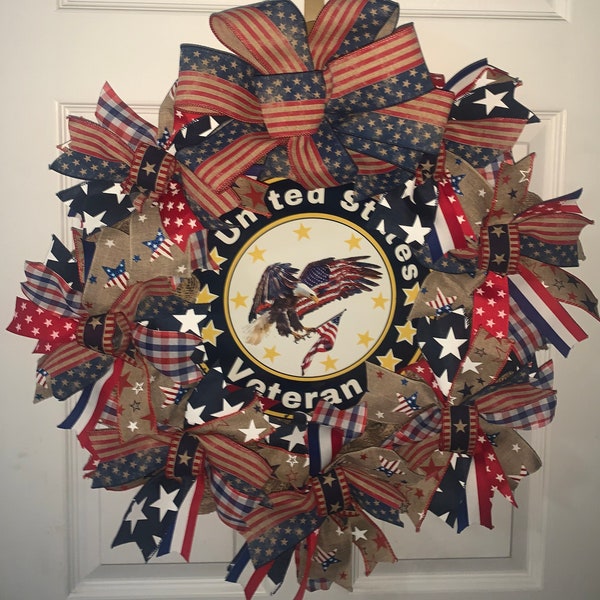 Veterans Day Wreath - Etsy