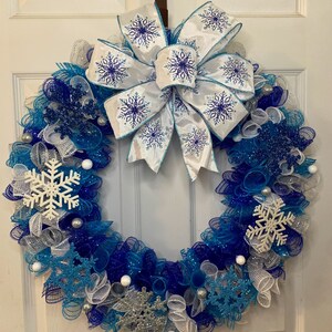 Snowflake Wreath. - Etsy