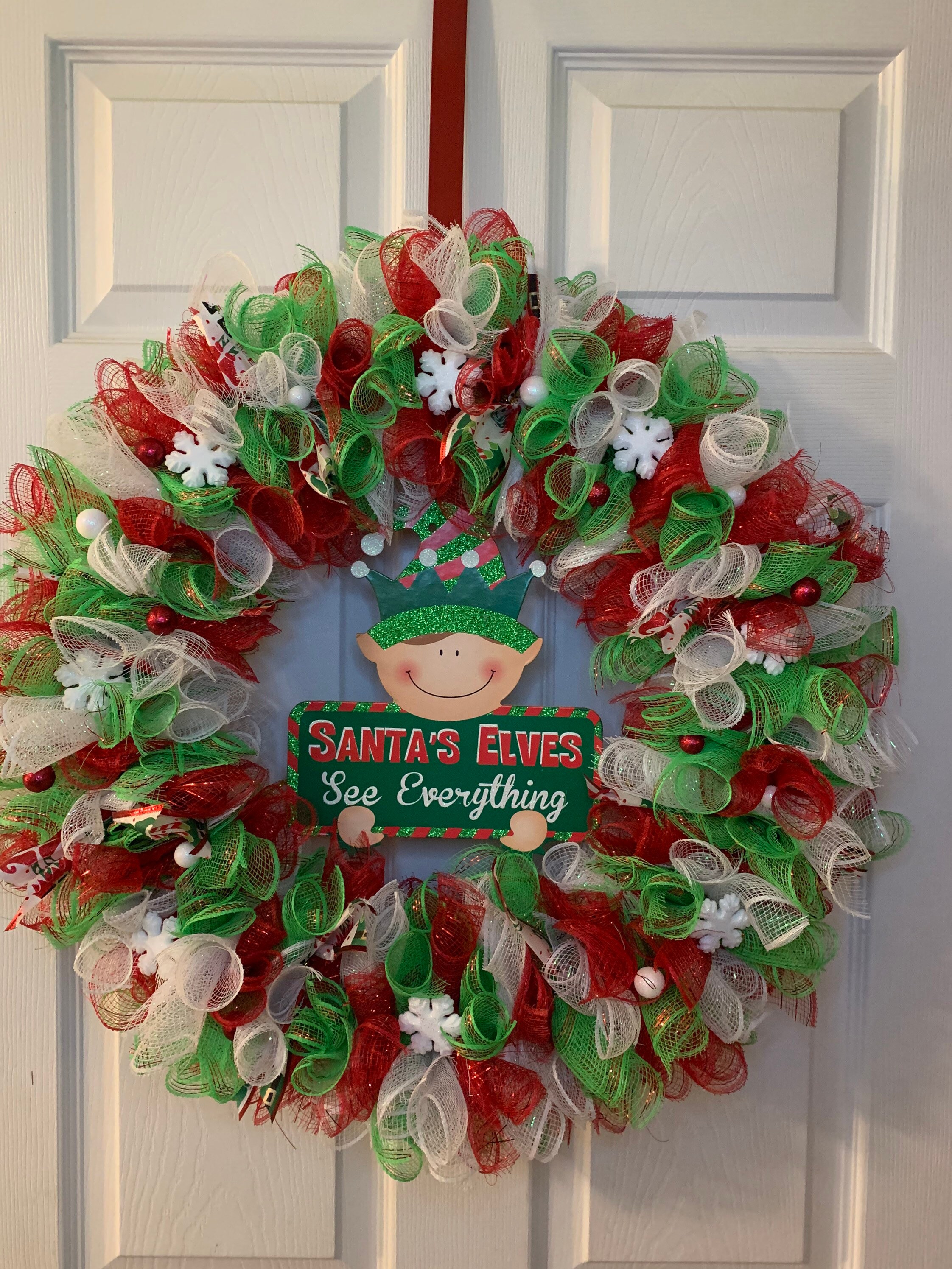 Elf Christmas Wreath. | Etsy