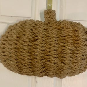 Pumpkin Rope Wreath. - Etsy
