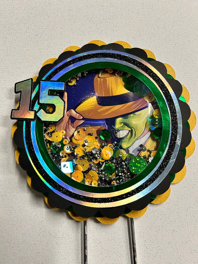 The Mask Cake Topper - Etsy