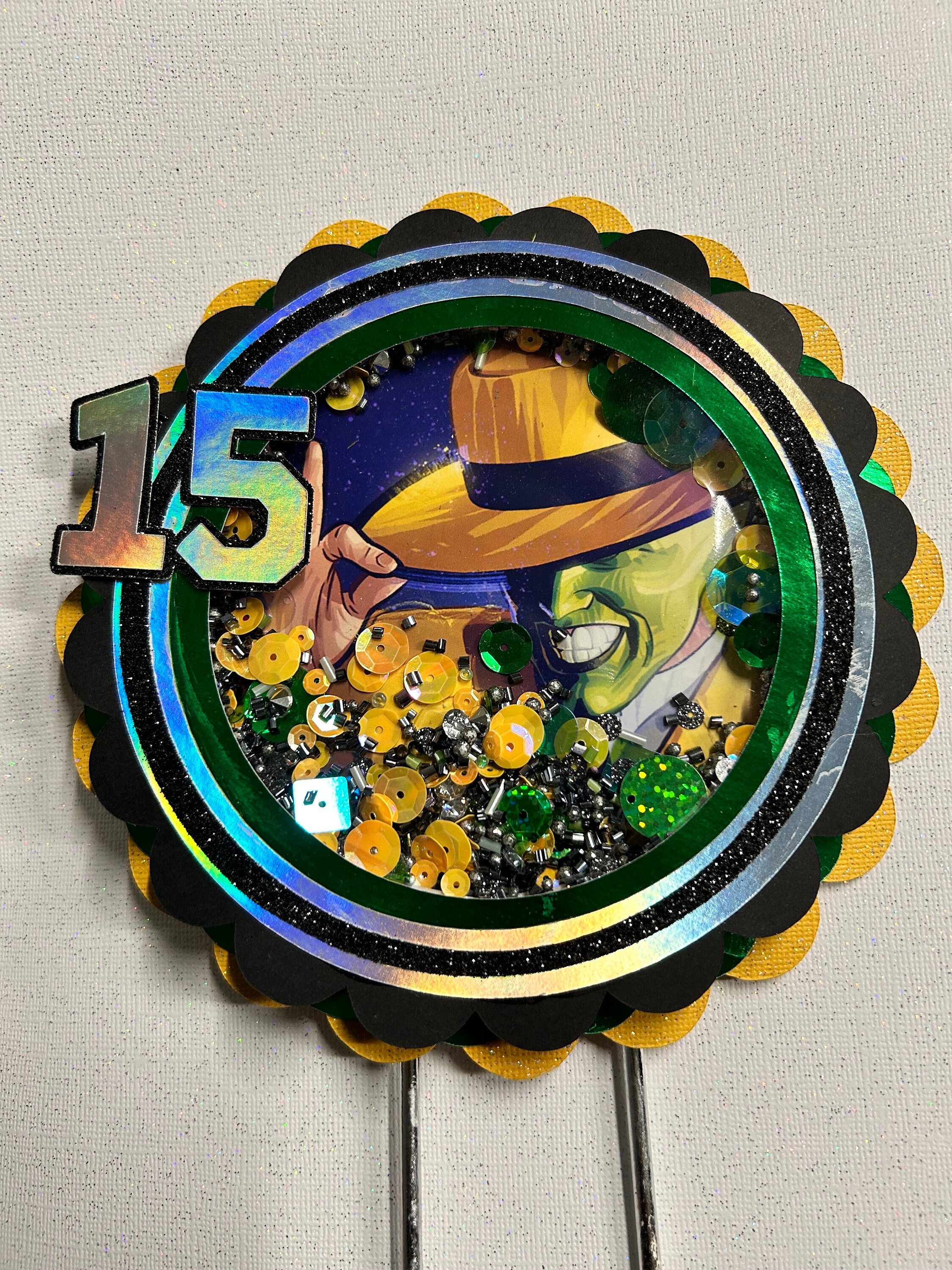 The Mask Cake Topper - Etsy