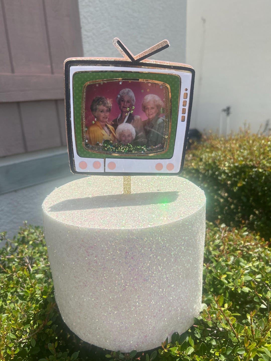 Golden Girls Birthday Cake Topper – Retro TV Shaker & Purse Design - Etsy