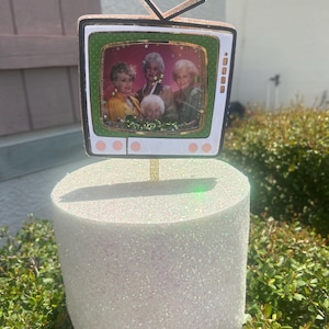 Golden Girls Birthday Cake Topper – Retro TV Shaker & Purse Design - Etsy