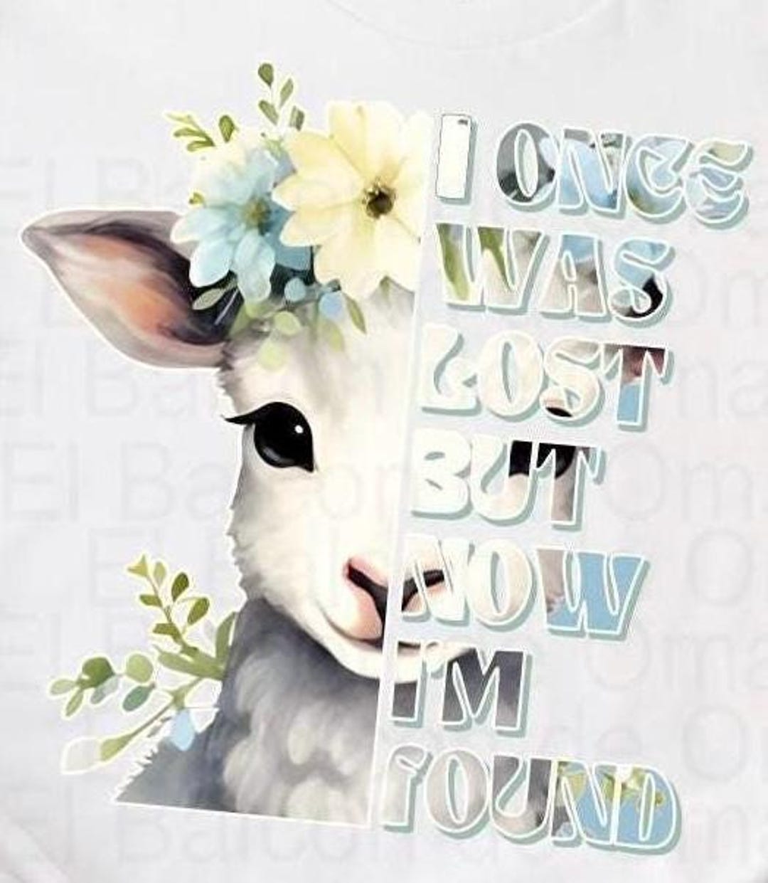 I Was Once Lost but Now I'M Found Christian Tshirt Design Sheep - Etsy