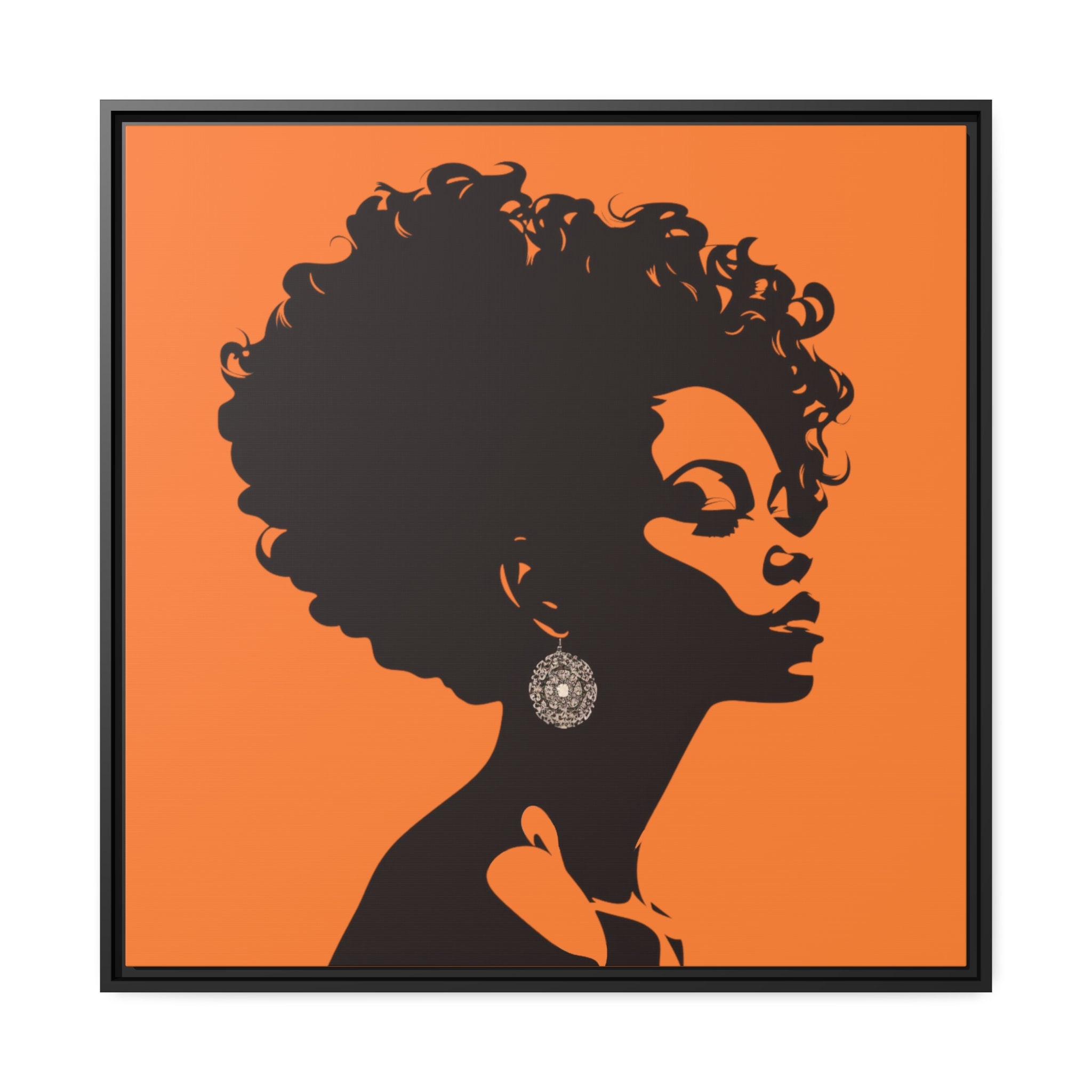 Beautiful Black Woman Silhouette Wall Art Print Gifts for Women Mom ...