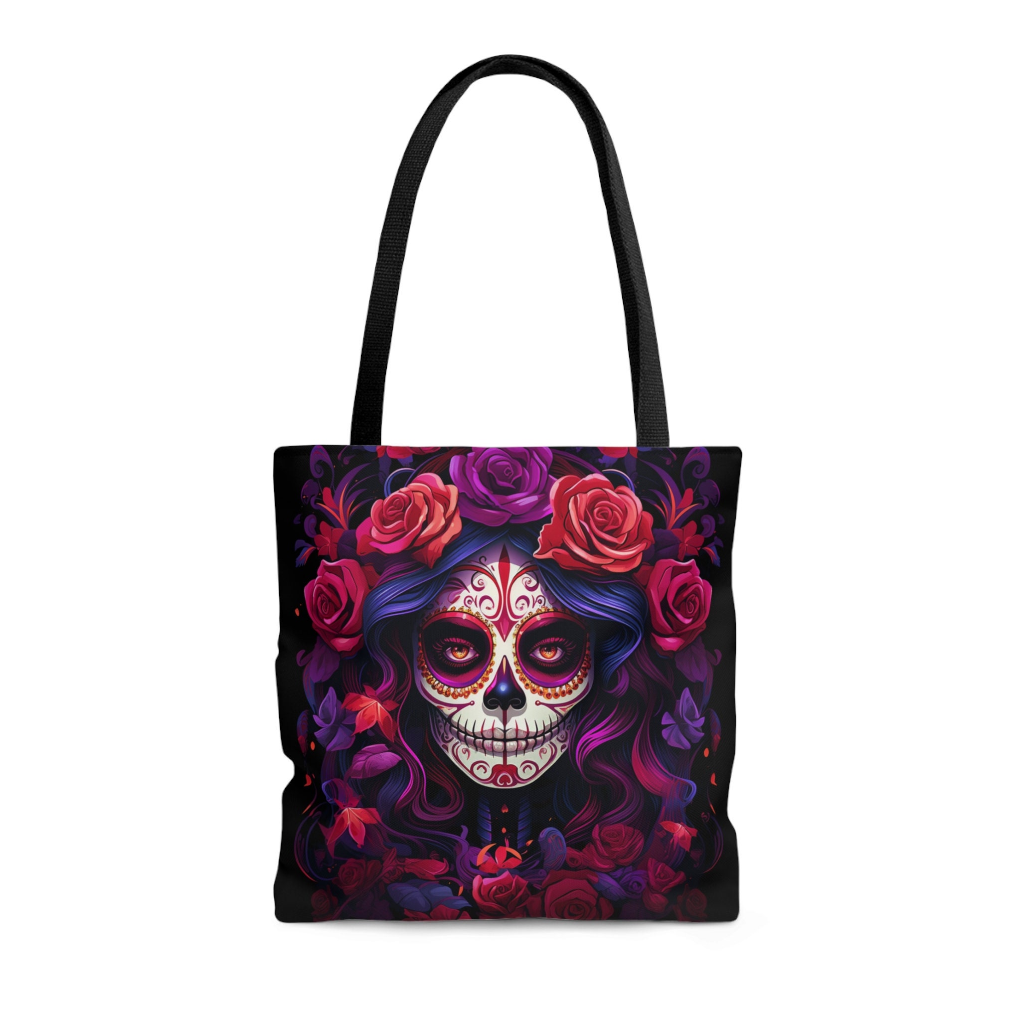 Day of the Dead Beautiful La Catrina Dia De Los Muertos Pink Purple Red ...