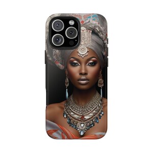 African Goddess Phone Case Beautiful Black Woman Print Stunning Fashion ...