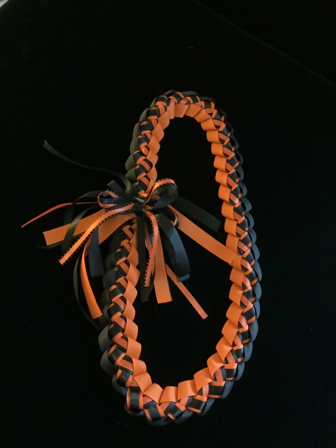 Class of 2022 Graduation Lei H - Orange/black - Etsy
