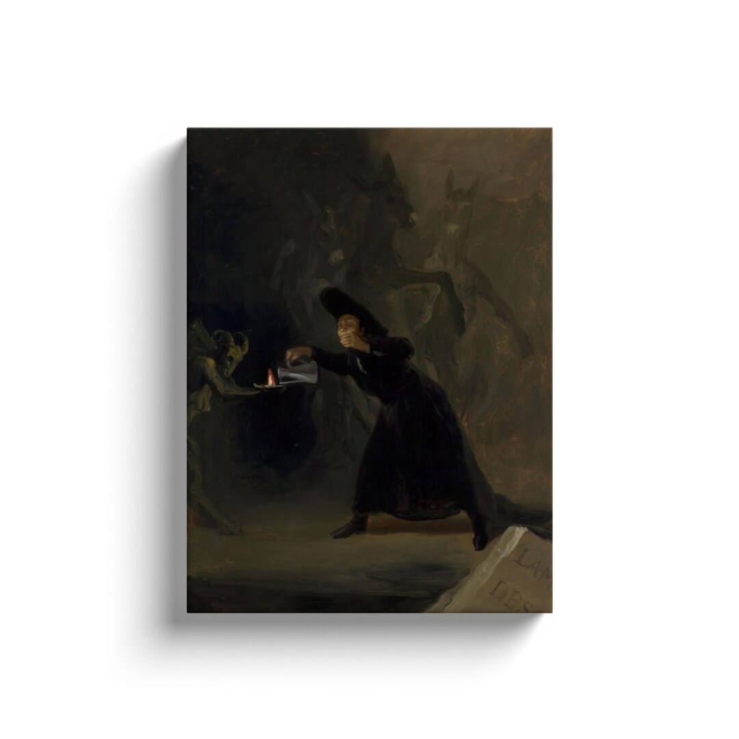 Francisco De Goya, the Devil's Lamp, the Bewitched Man, Baphomet ...