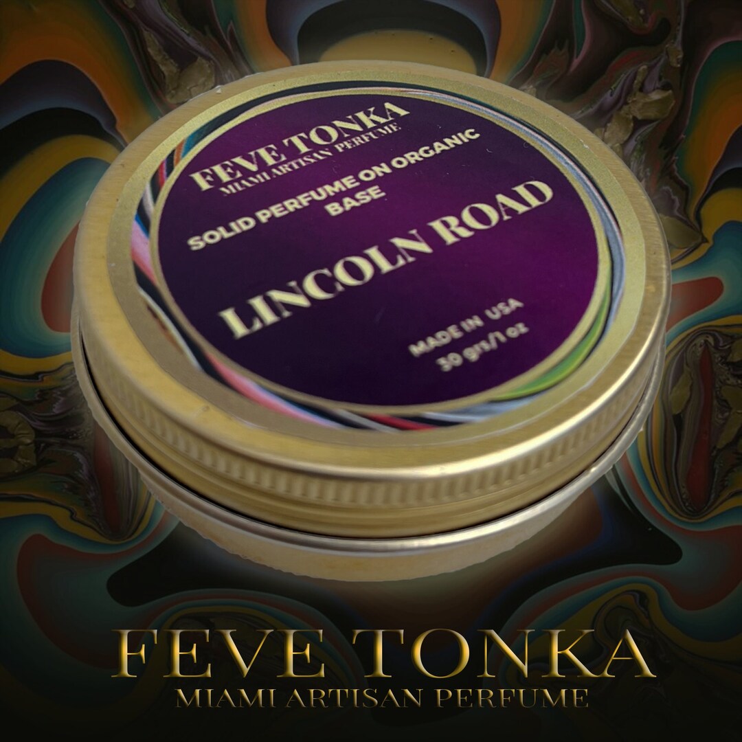 Solid Perfume on Organic Base. Lincoln Road - Etsy