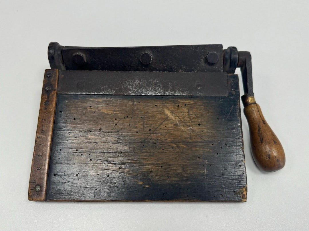 Antique Guillotine - Ethnic Photo Cutter - Farmhouse - Home Decor ...