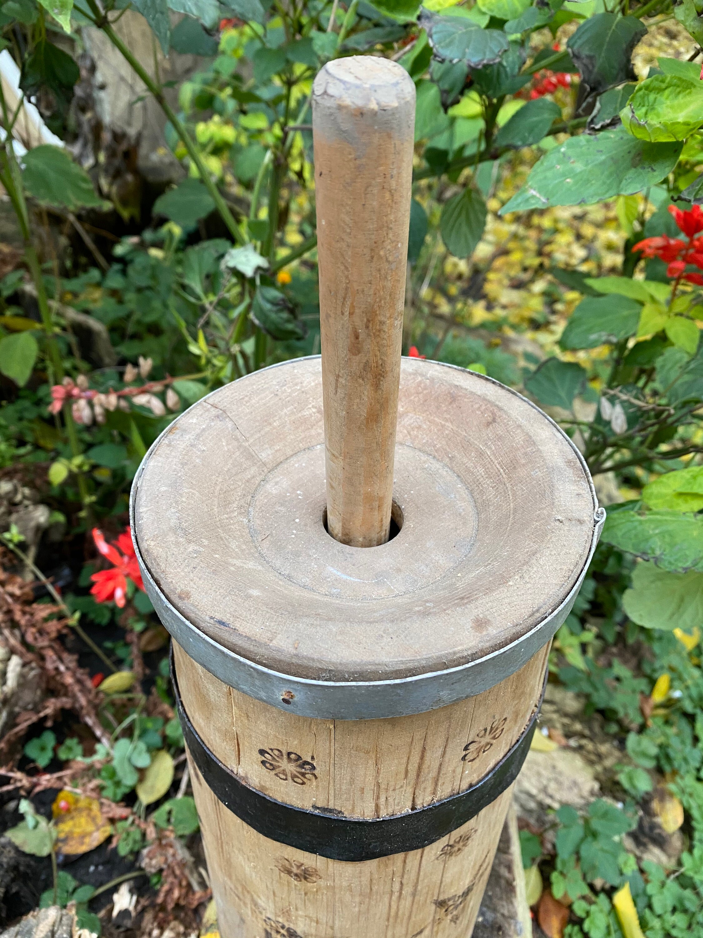 Wooden Bowl - Old Butter Churn - Farmhouse - Home Decor - Rustic Decor ...