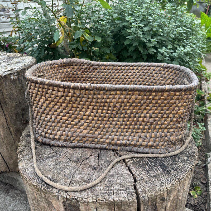 Rustic Basket - Etsy