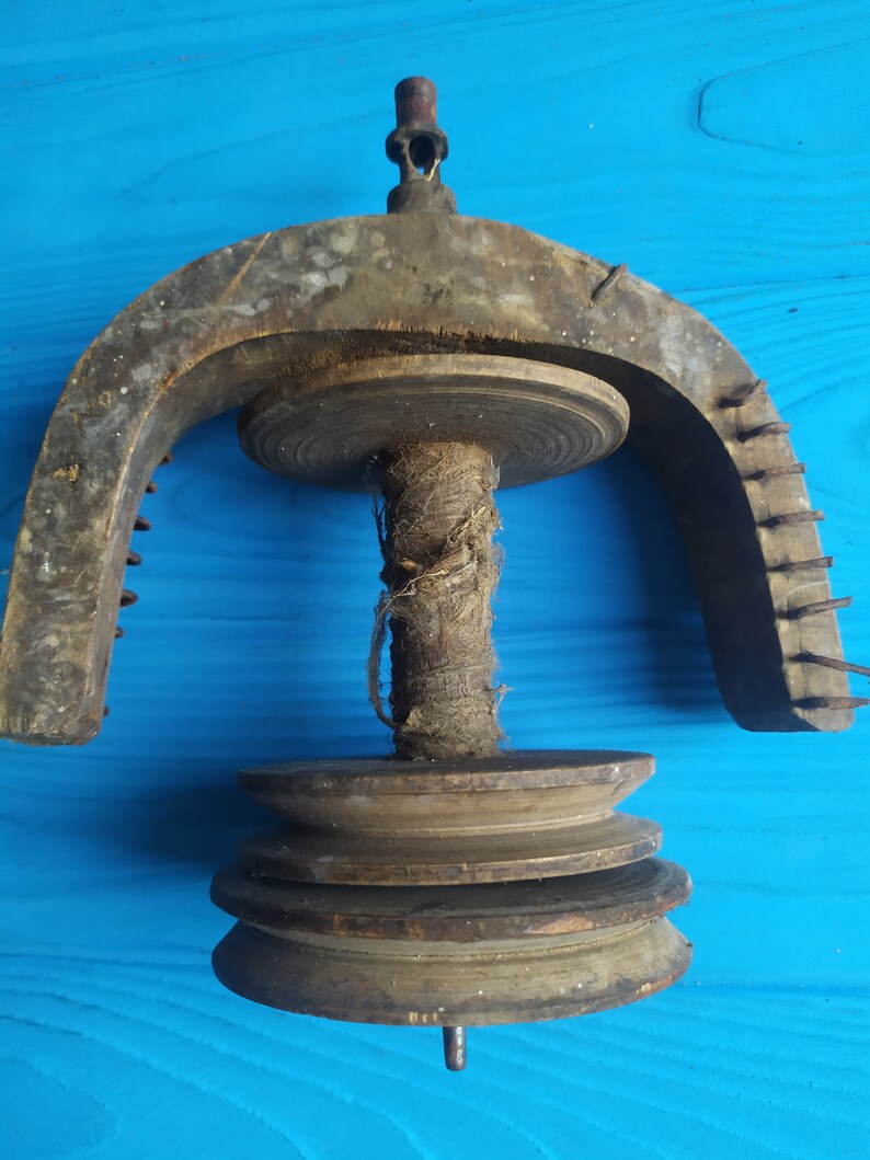 Antique Big Spare Wheel Spool Ethnic Spinning Wheel - Etsy
