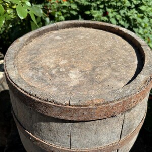 Large Antique Wooden Barrel - Old Primitive Bowl - Farmhouse - Home ...
