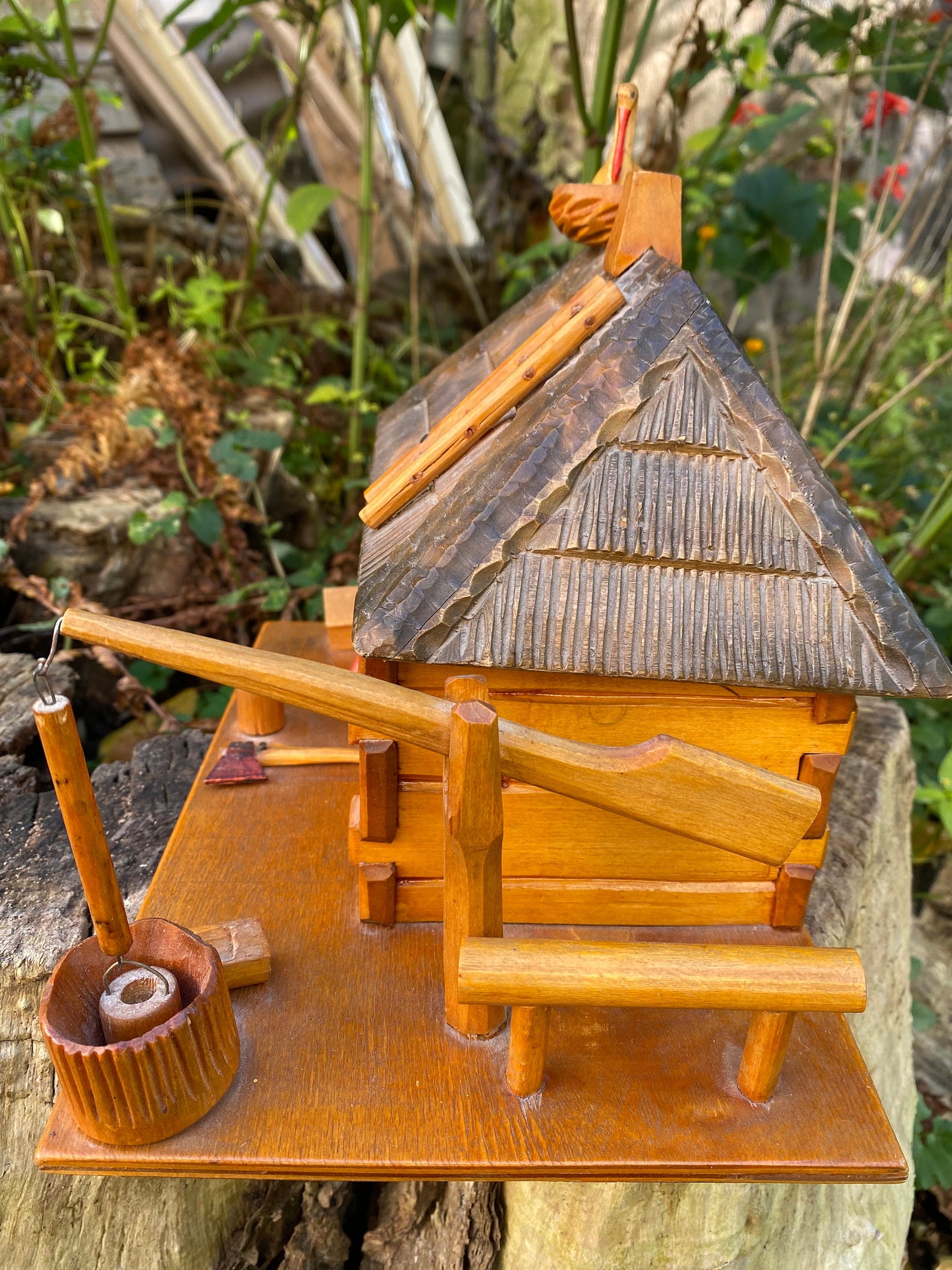 Miniature wooden Hut a doll house Ukrainian village hut | Etsy