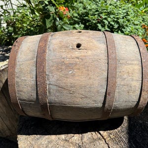 Large Antique Wooden Barrel - Old Primitive Bowl - Farmhouse - Home ...