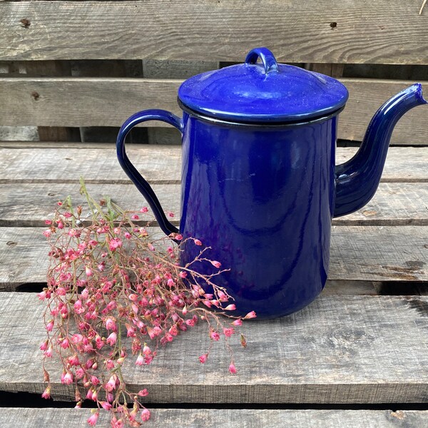 Enamel Teapot - Etsy