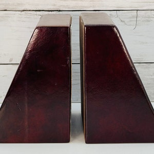 Antique Bookends Decorative Bookshelf Decor Leather & Ceramic Flying ...