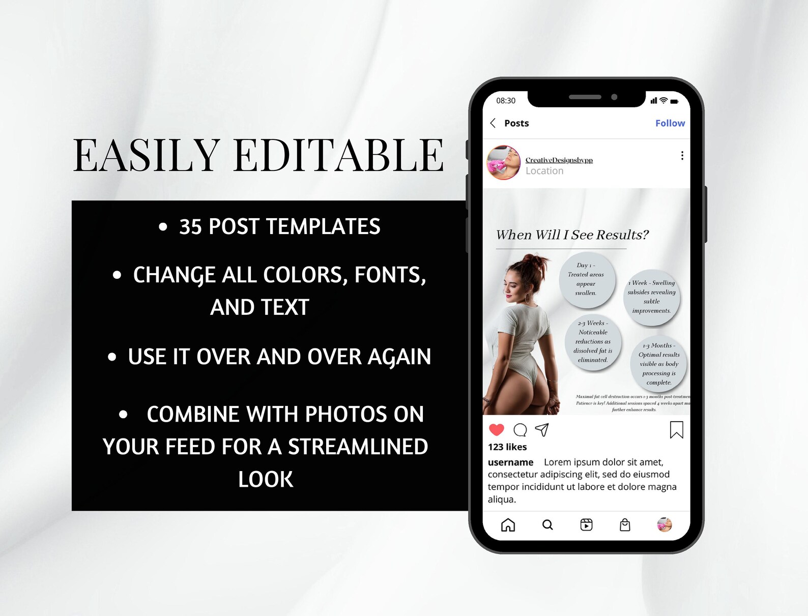 Fat Dissolving Injections Canva Template Editable Fat - Etsy