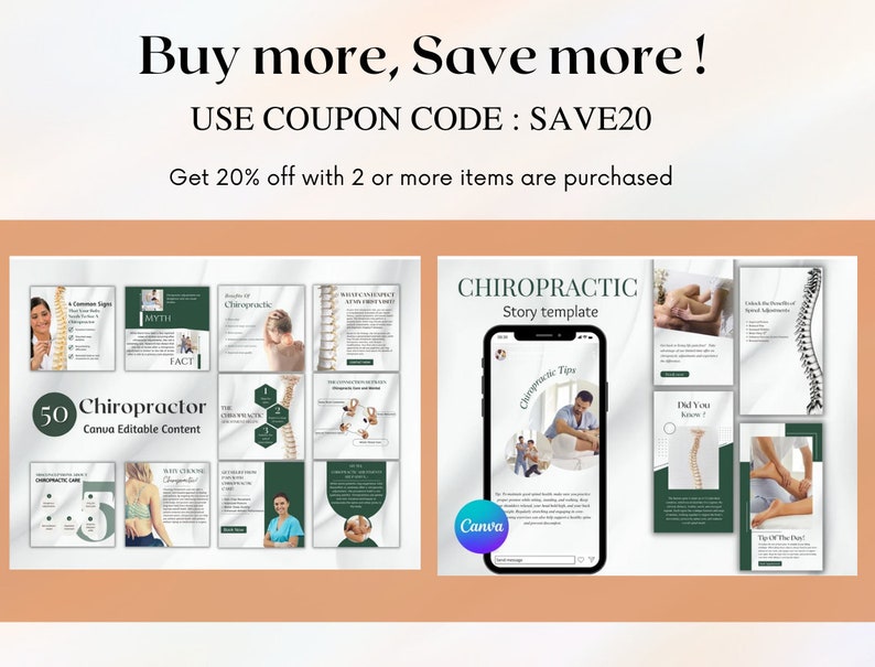 Chiropractor Flyer Canva Template - A4 Size, Editable & Professional - Etsy