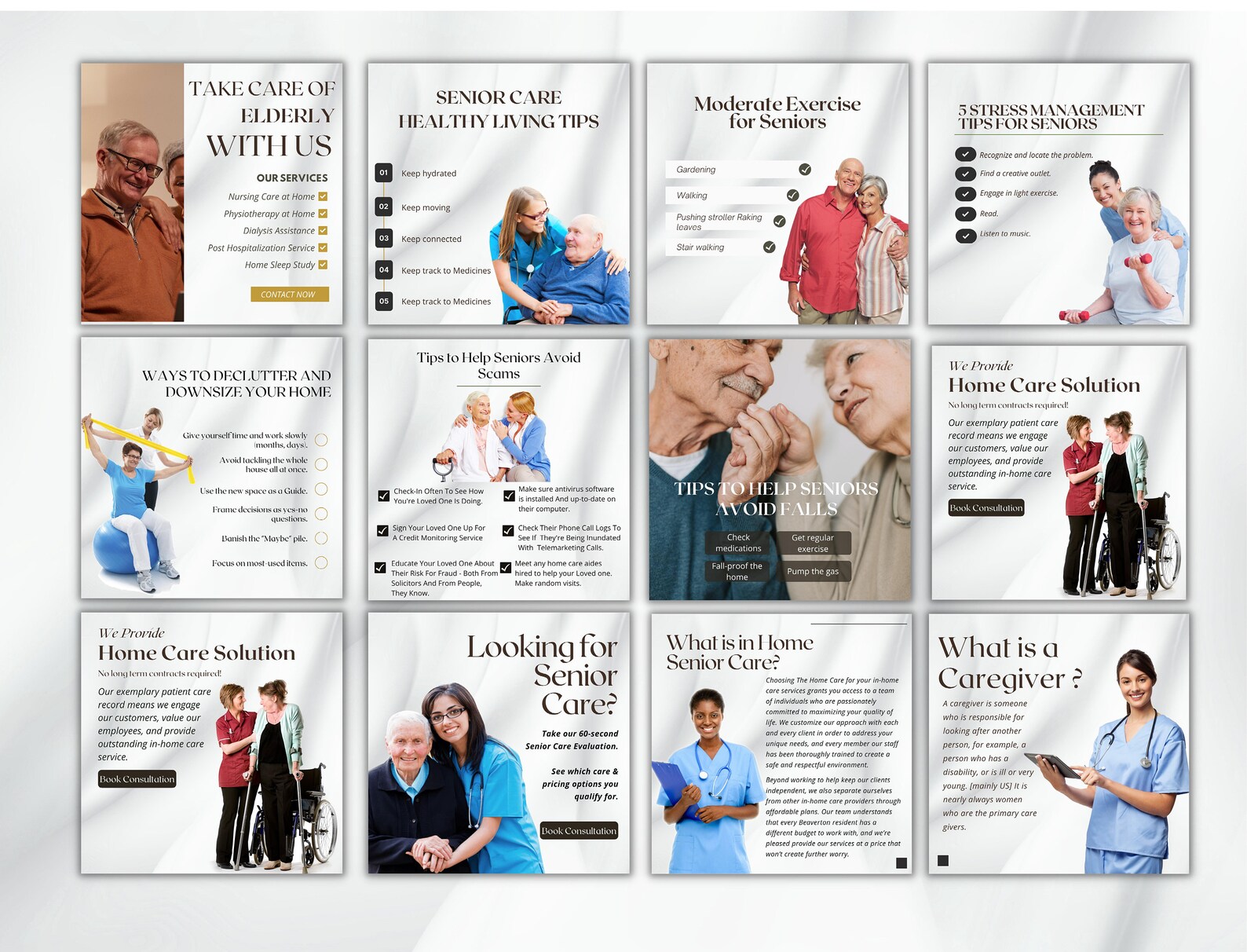 Care Giver Instagram Post Home Care Service Template Home - Etsy