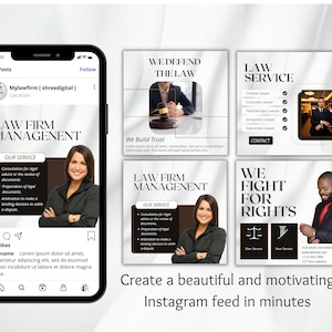 LAWYER TEMPLATE — Instagram Posts Template for Law Office, Attorney ...
