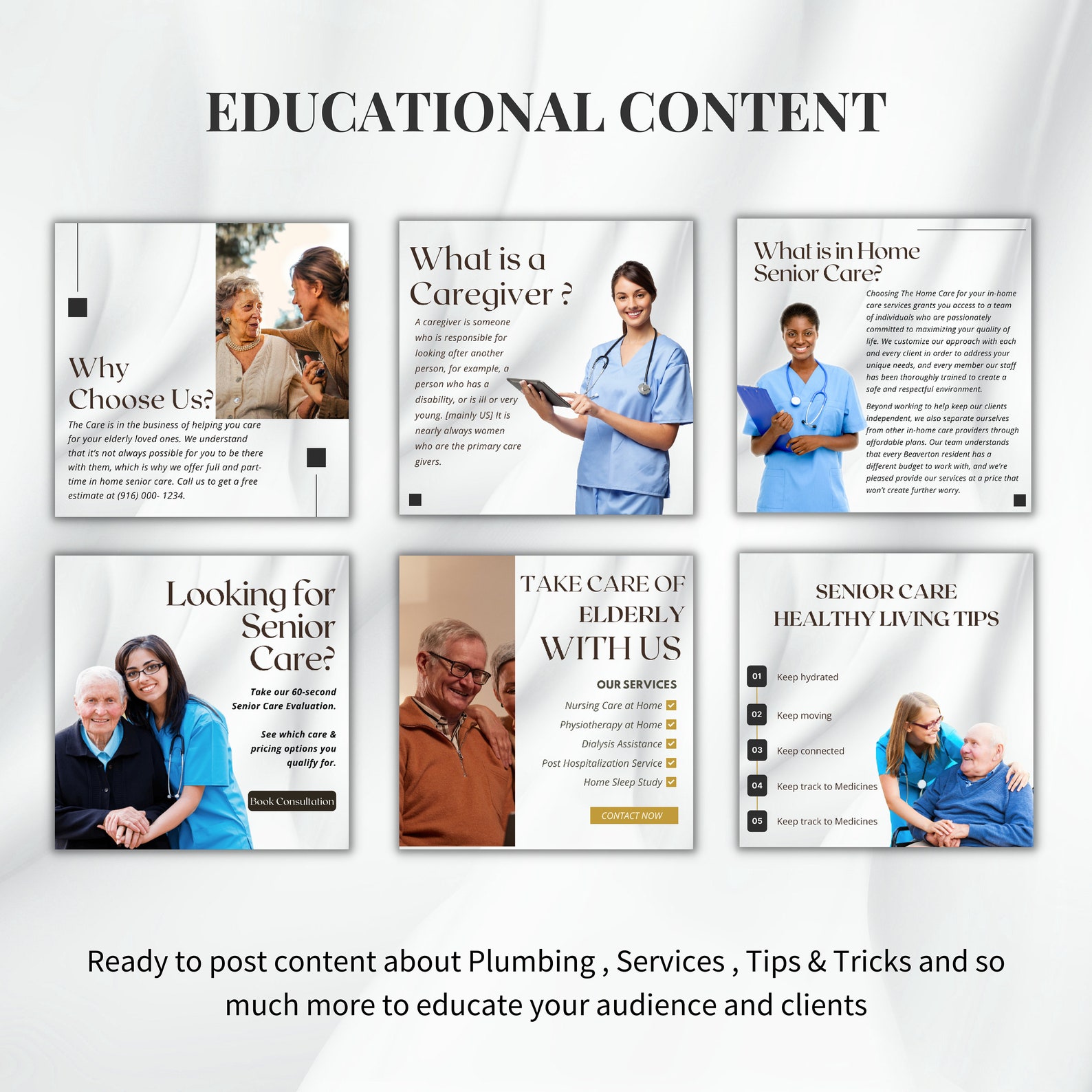 Care Giver Instagram Post | Home Care Service Template | Home Care ...