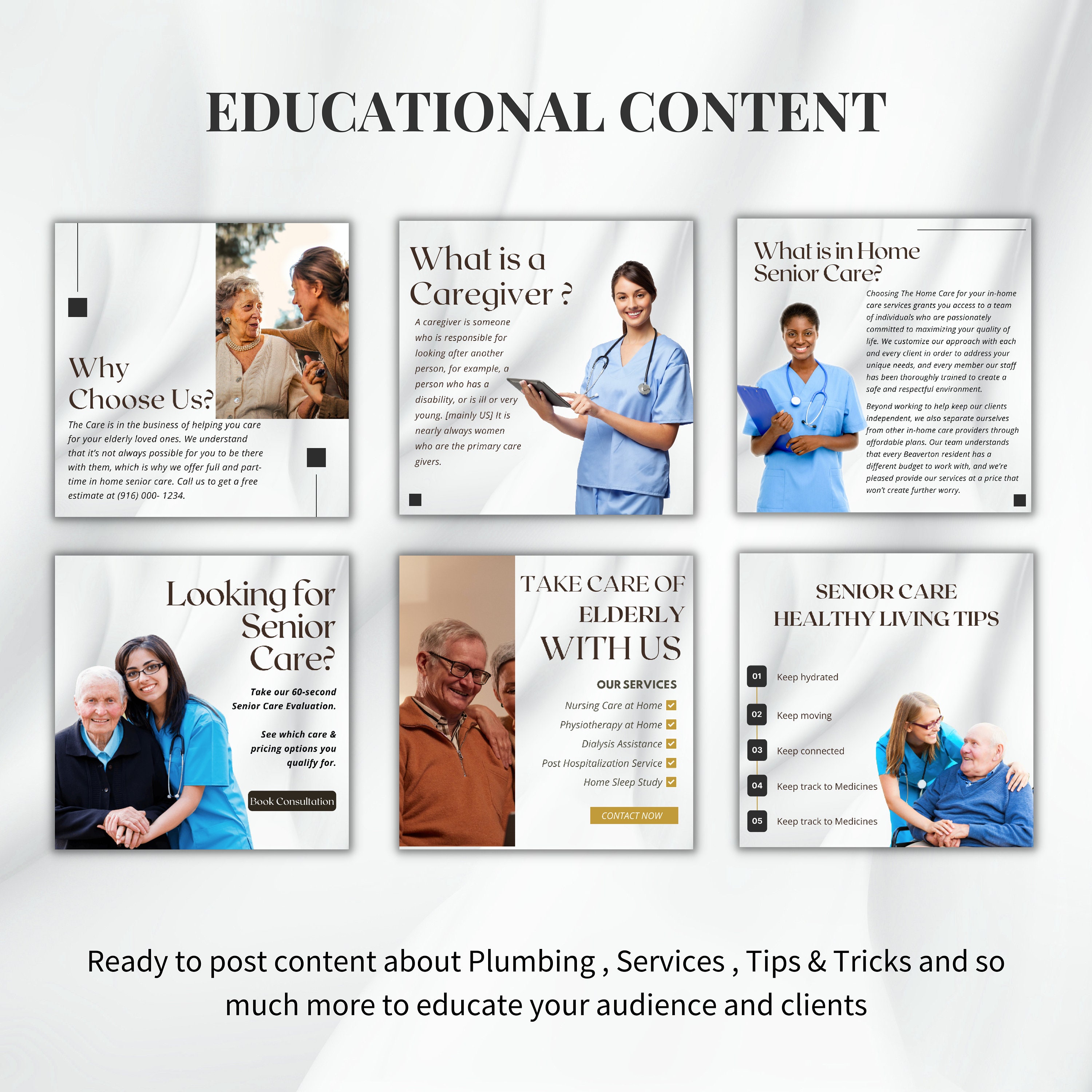 Care Giver Instagram Post | Home Care Service Template | Home Care ...