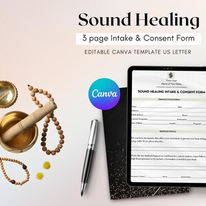 Sound Healing Intake Form: Energy Healing Consent (canva Template) - Etsy