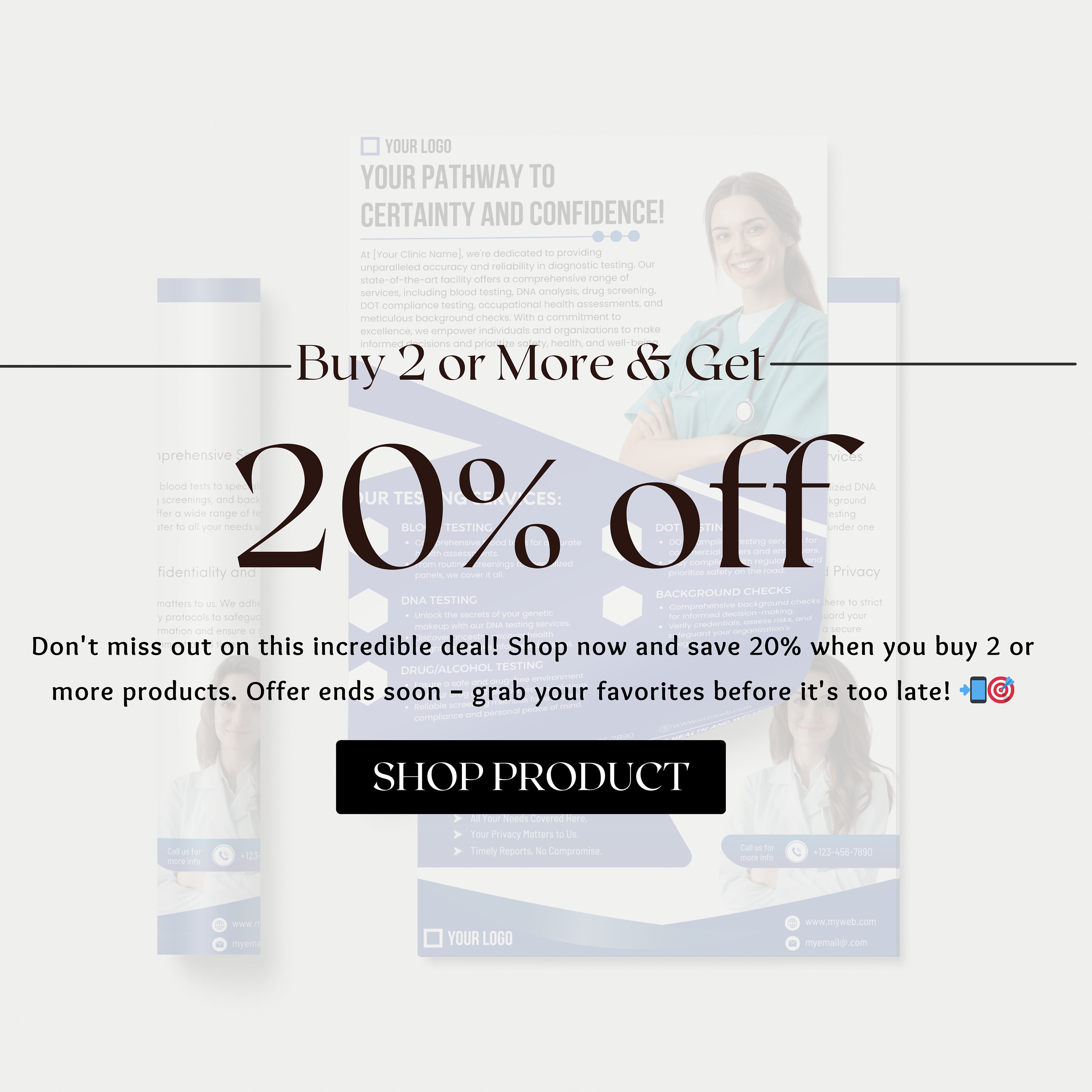 Diagnostic Testing Flyer Canva Templates, Blood Testing , DNA Testing ...