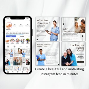 Care Giver Instagram Post | Home Care Service Template | Home Care ...