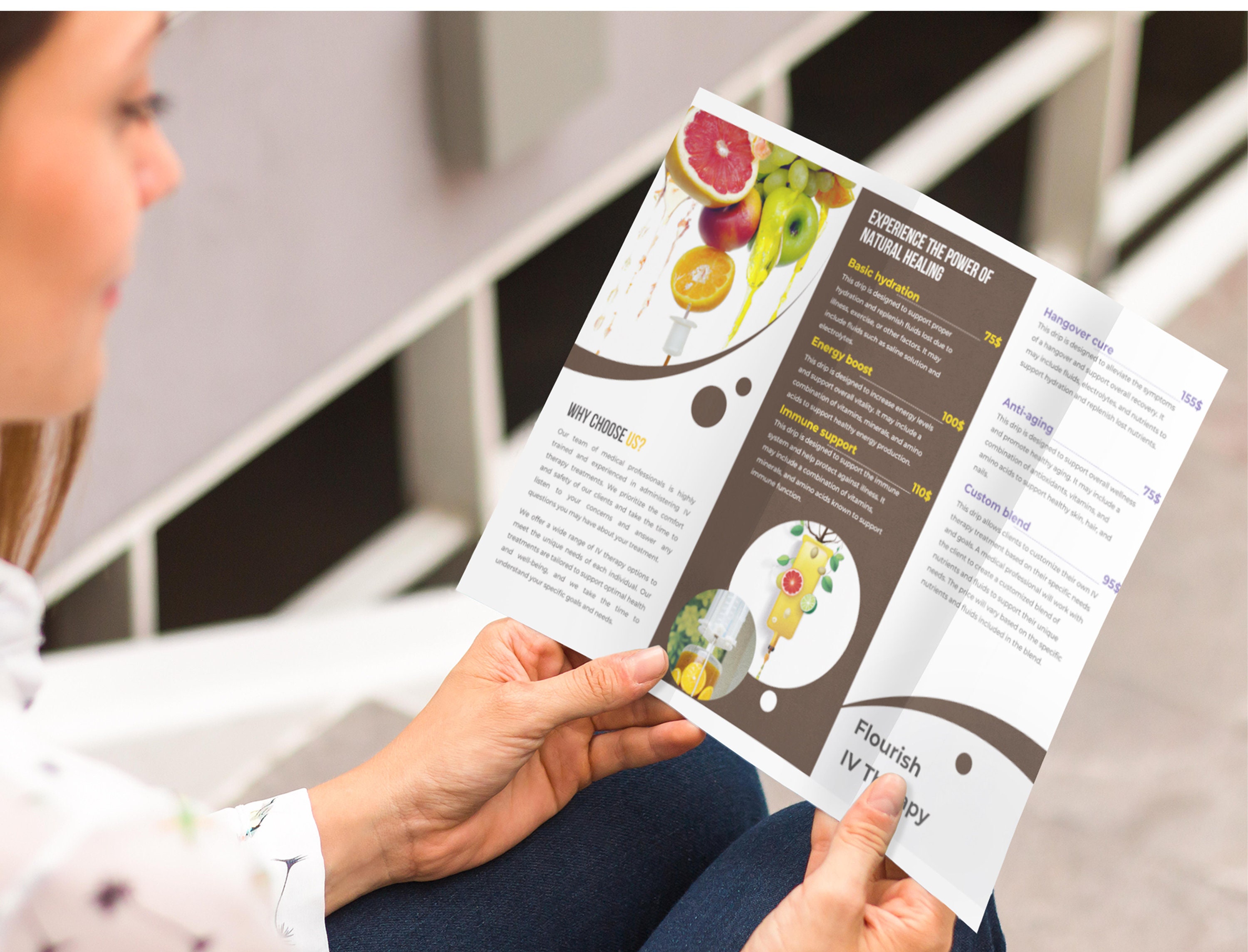 Intravenous Therapy Trifold IV Therapy Marketing Templates IV Therapy ...