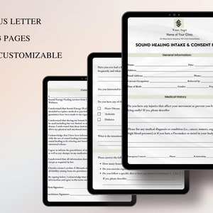 Sound Healing Intake Form: Energy Healing Consent (canva Template) - Etsy