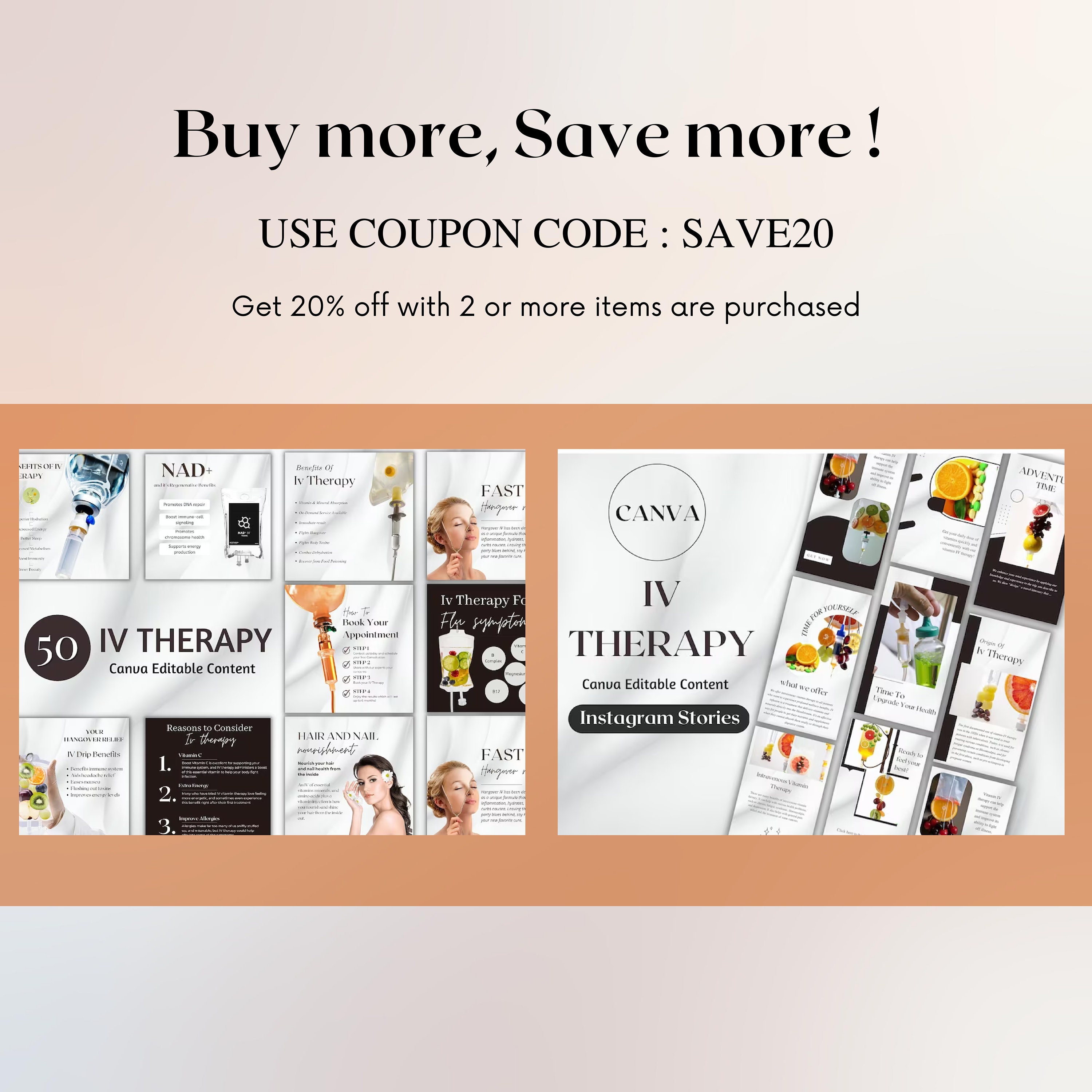 IV Therapy Flyer Template: Editable A4 Canva Design - Etsy