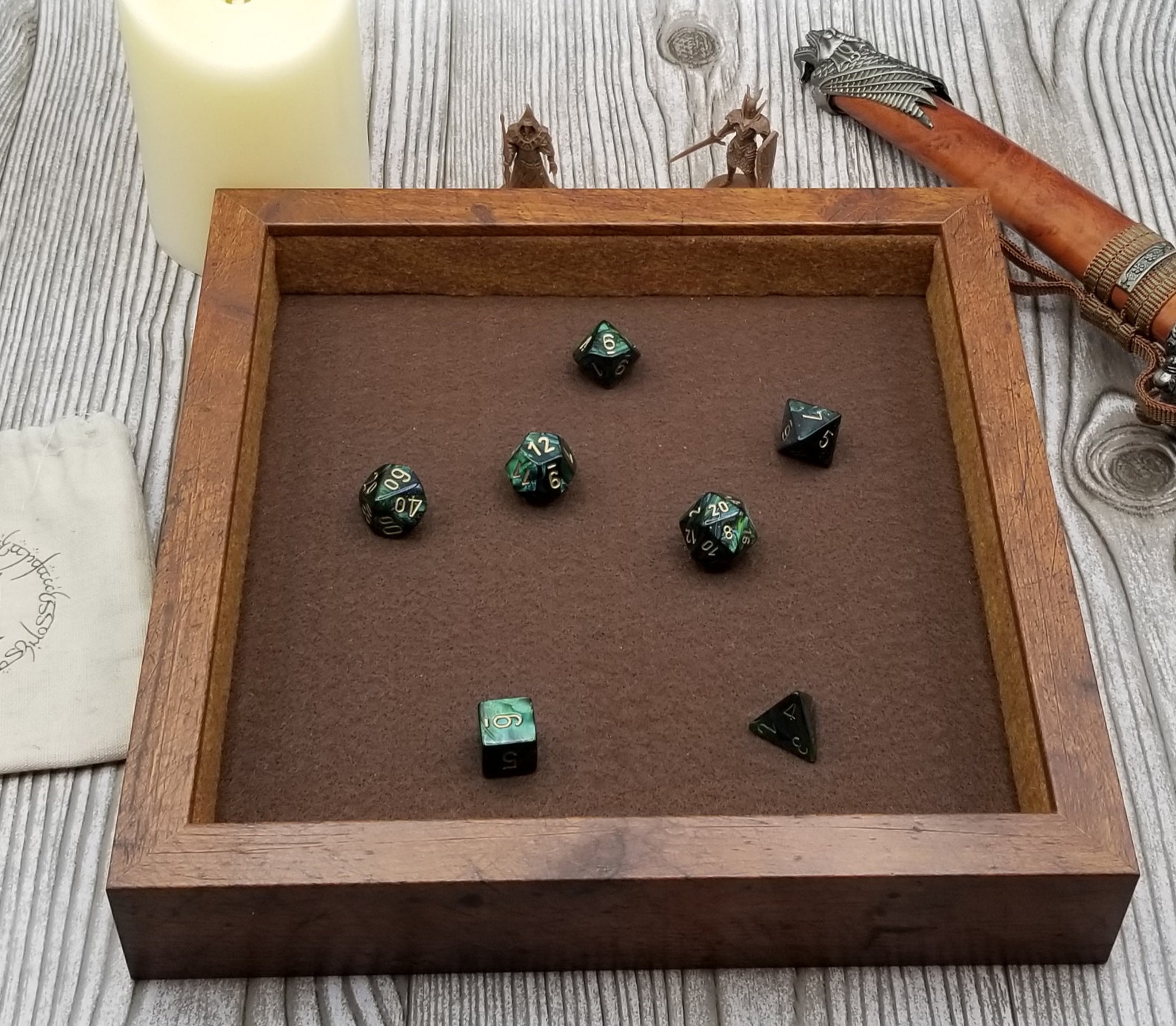 Custom Dice Tray With Felt Interior Linings dungeons and - Etsy