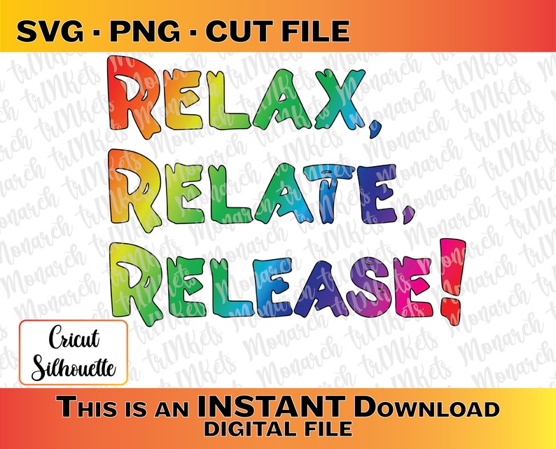 Relax Relate Release, A Different World Wall Art, Digital Art, Instant ...